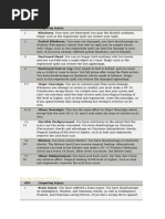 5E Lingering Injury Table | PDF | Healing | Scar