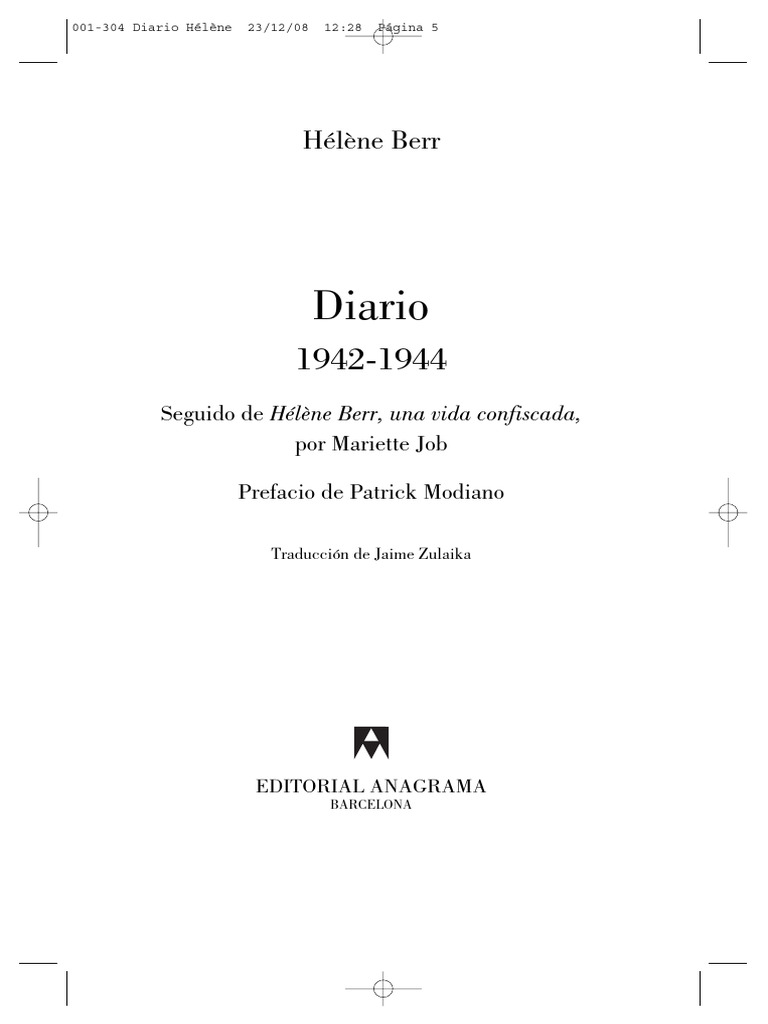 Diario de Hélène Berr: París 1942-1944 | PDF