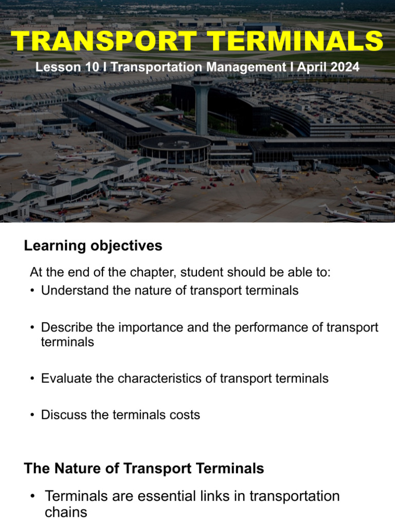 Understanding Transport Terminals | PDF | Airport | Transport
