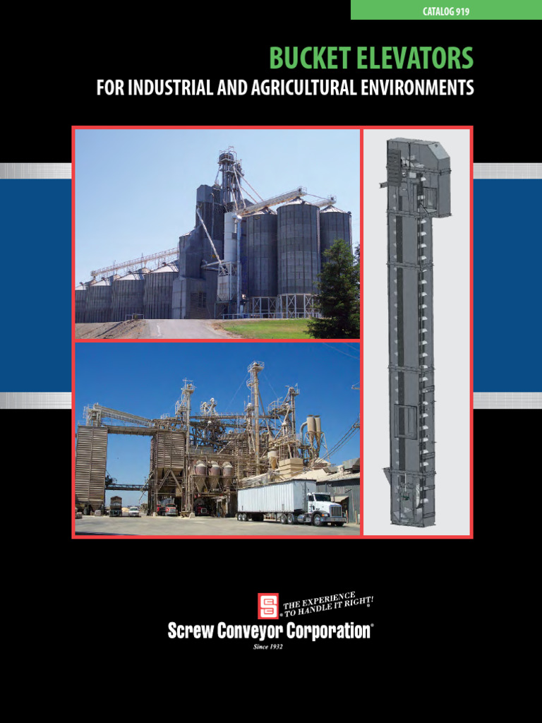Screw Conveyor Bucket Elevators Brochure | PDF | Horsepower | Elevator