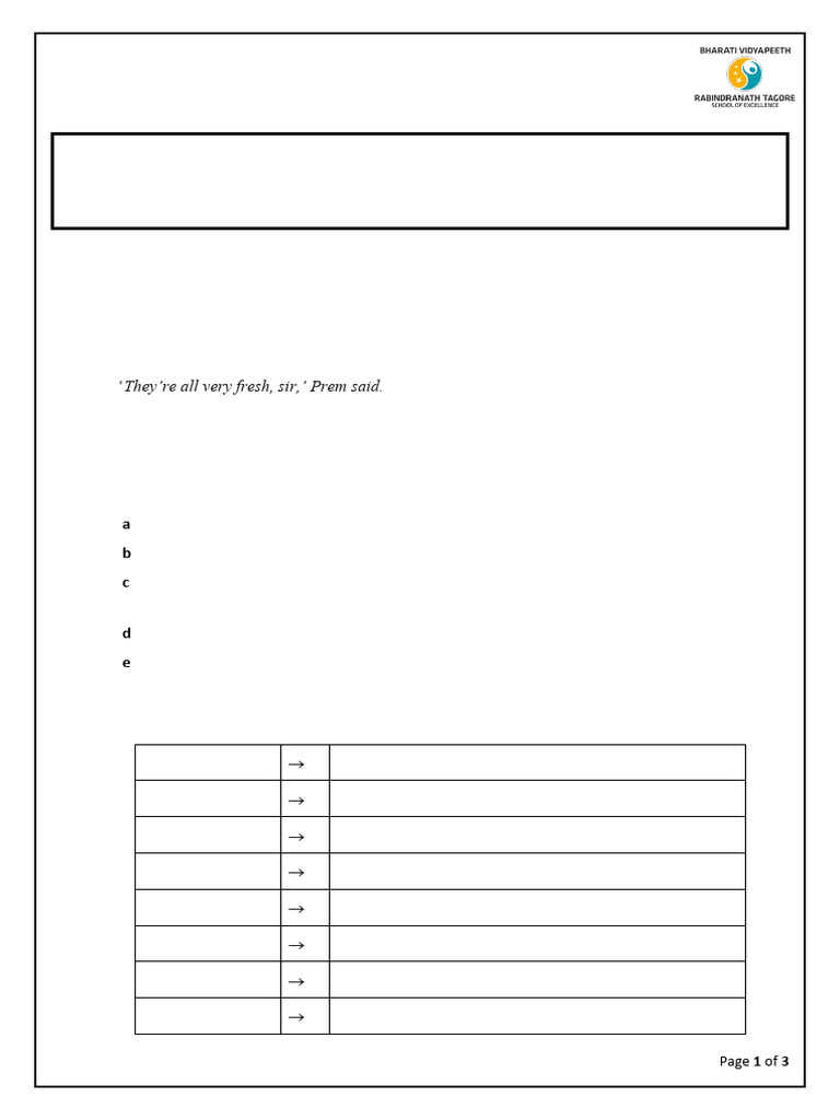Worksheet Reported Speech - Grade 6 | PDF | Linguistic Morphology ...