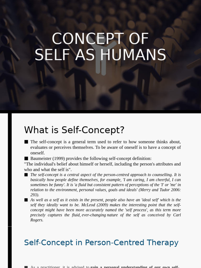 Concept of Self As Humans | PDF | Self Concept | Self