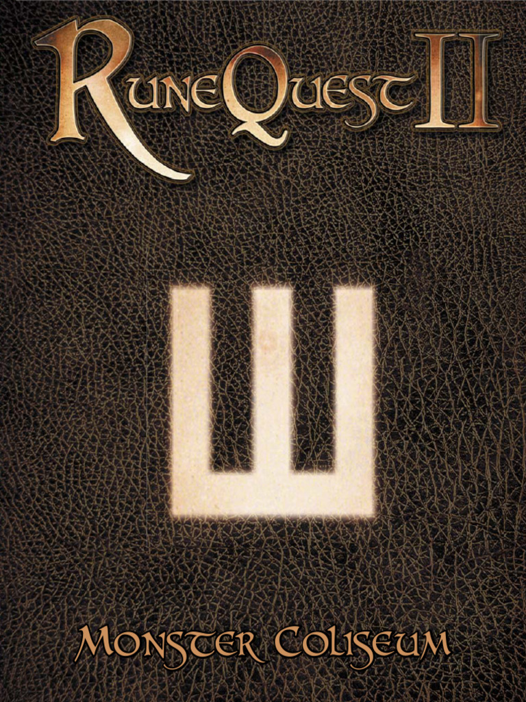 RuneQuest II - Monster Coliseum | PDF | Gladiator