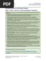 CAL TPA Step 1 Plan B Lesson Planning | PDF | Lesson Plan | Learning
