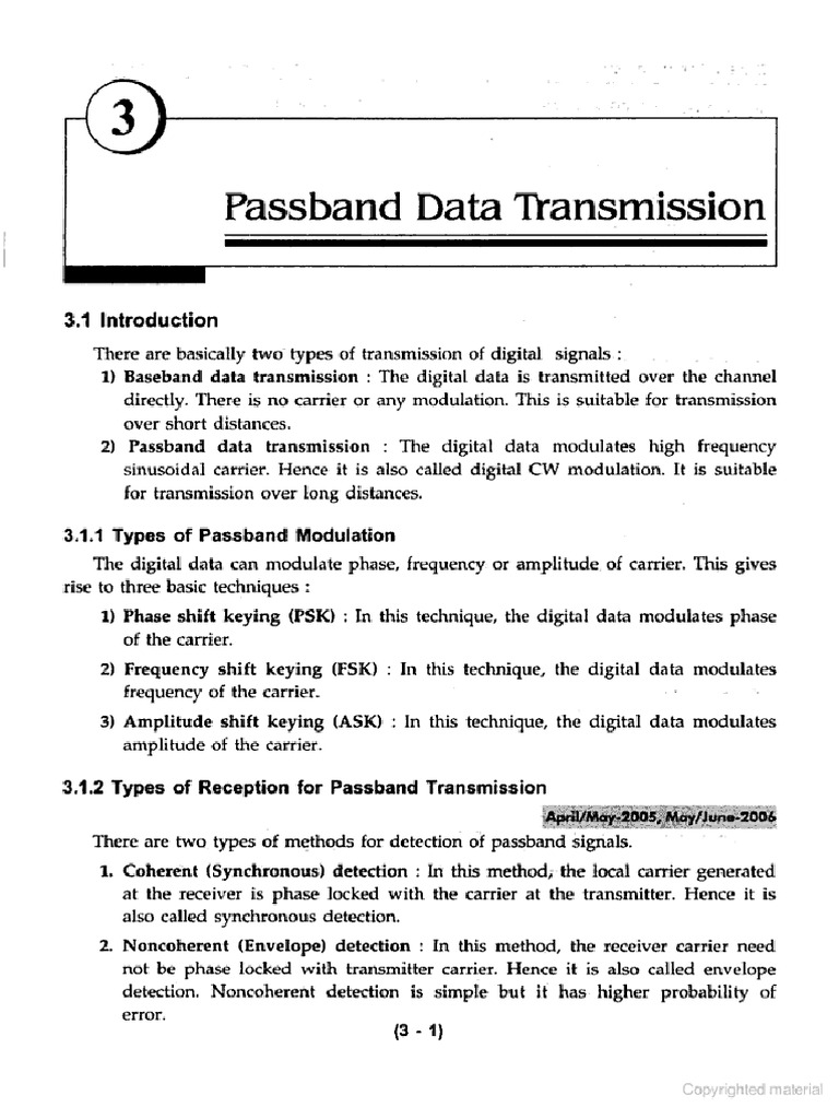Digital Communication Modulation Technique | PDF Digital Communication Modulation Technique | PDF
