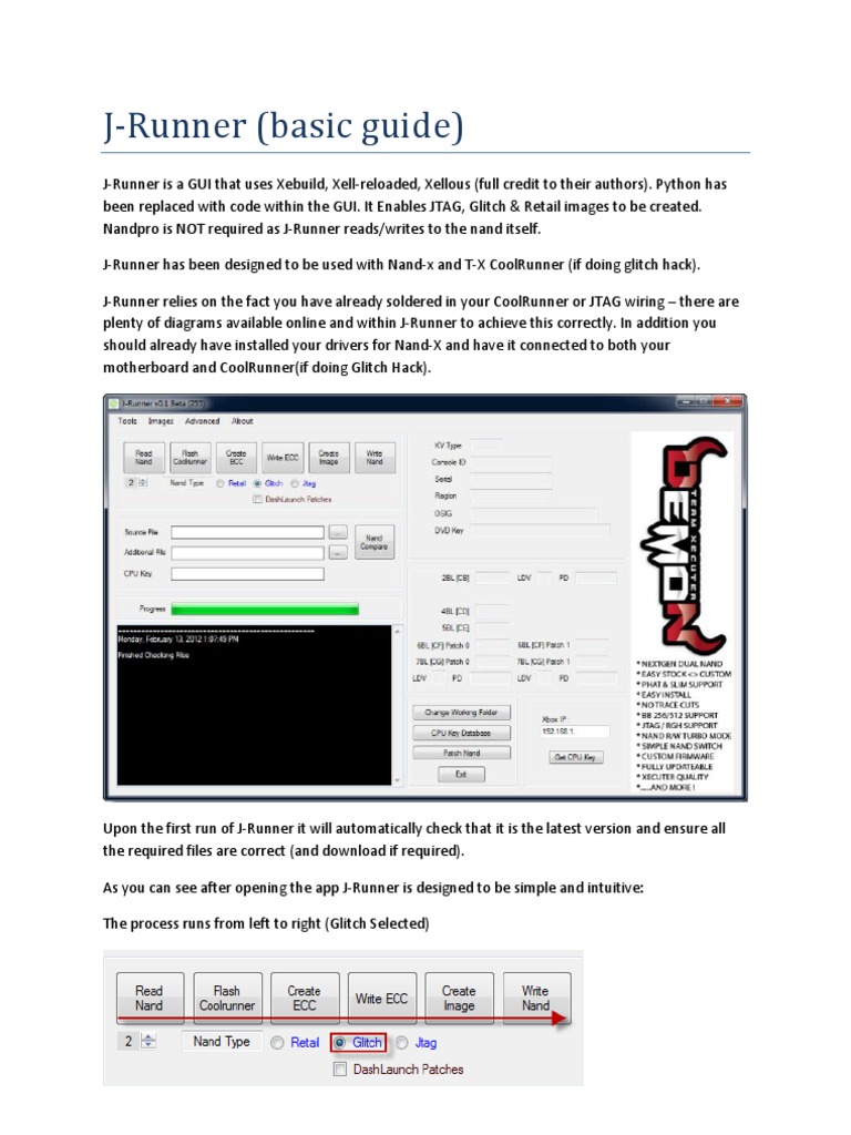 J Runner Tutorial | PDF | Flash Memory | Error Detection And Correction