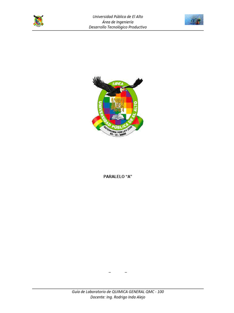 GUIA DE LAB 1 QMC 100 Rec Materiales | PDF