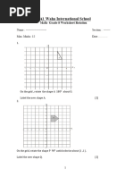 Grade 8 Bearings Worksheet | PDF | Angle | Geometry