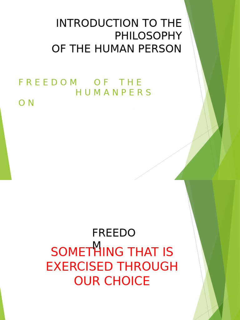 Intro To Philo Presentation 2 | PDF | Free Will