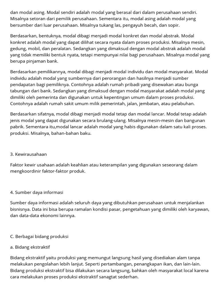 Pengertian Modal Sendiri dan Asing | PDF