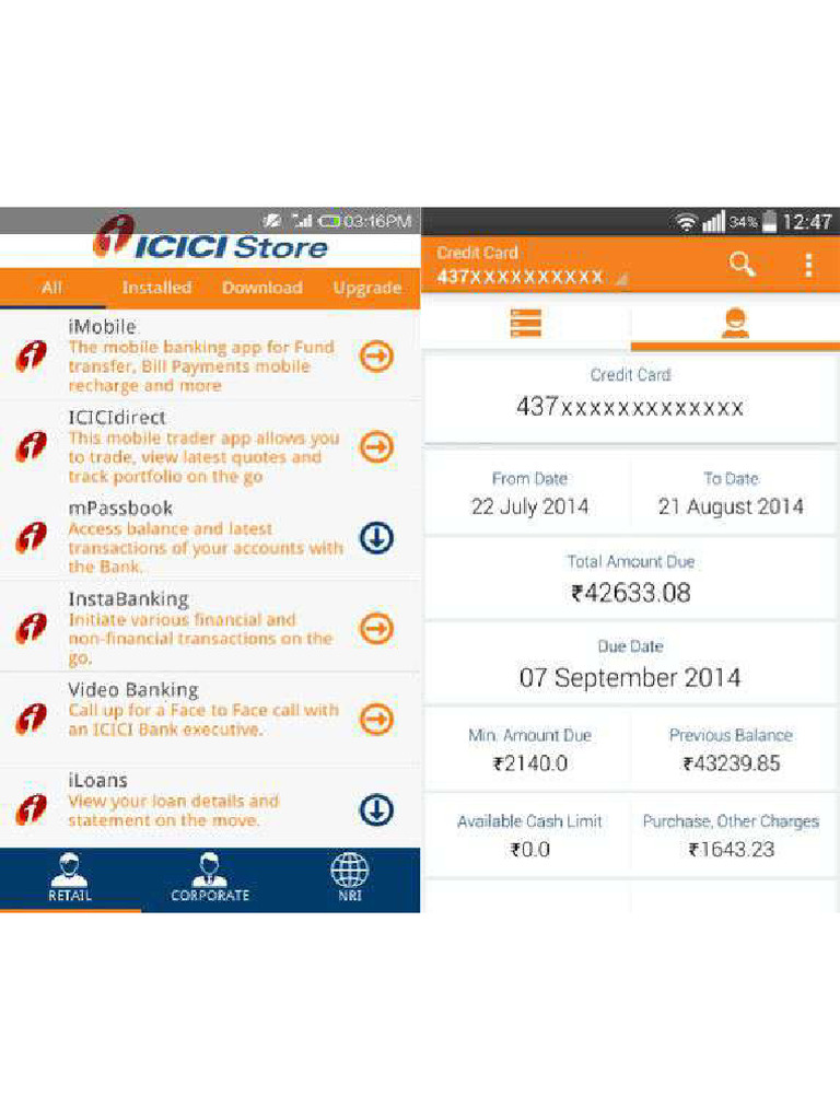 ICICI Apps | PDF