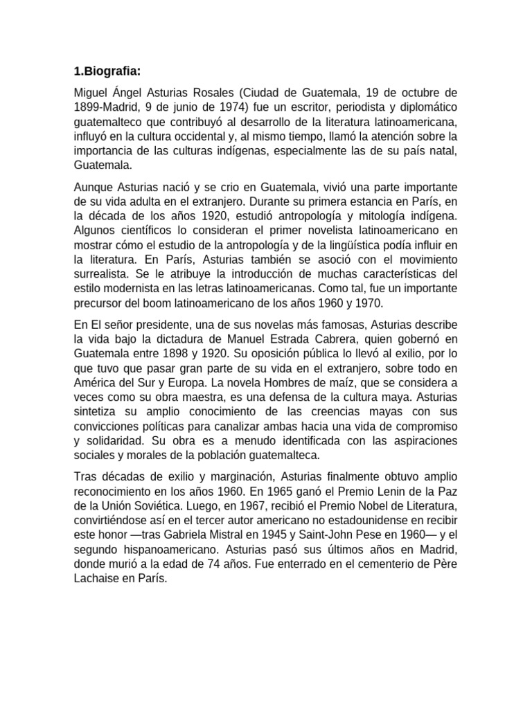 El Señor Presidente | PDF