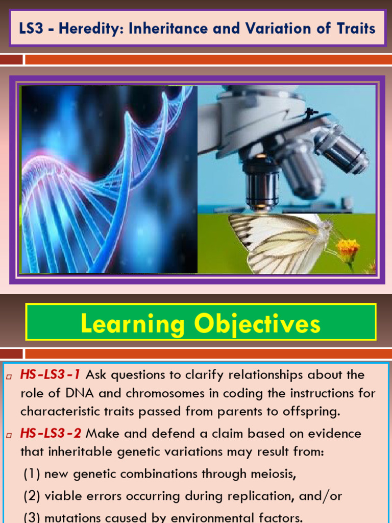 Heredity - Inheritance and Variation of Traits Modified | PDF ...