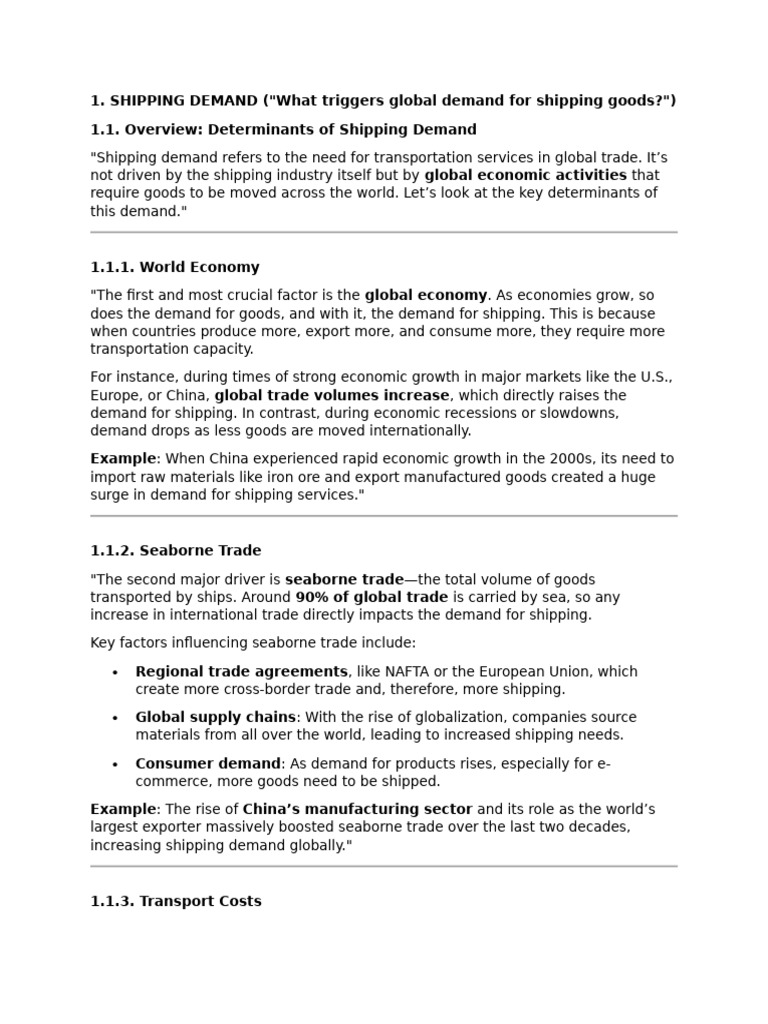 Transportation Management Script | PDF | Demand | Supply (Economics)