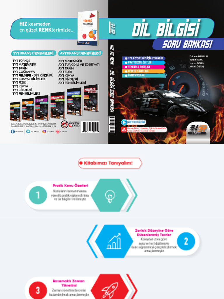 DİL BİLGİSİ SORU BANKASI - HIZ VE RENK YAYINLARI - Ornek | PDF