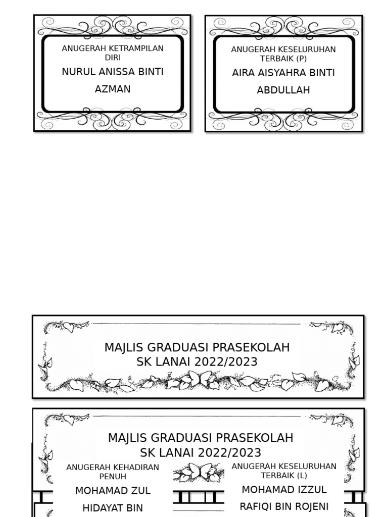 Tagging Hadiah Graduasi | PDF
