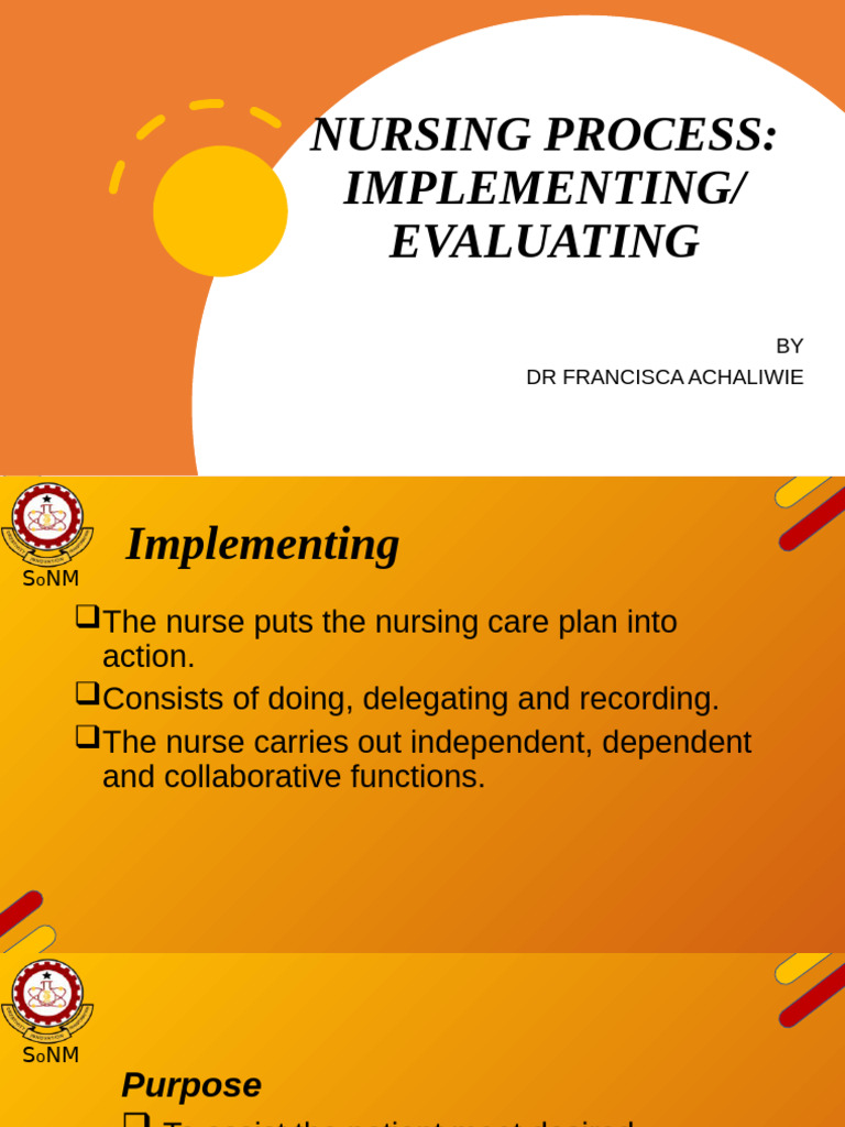 Nursing Process-Implementation | PDF | Nursing | Pain