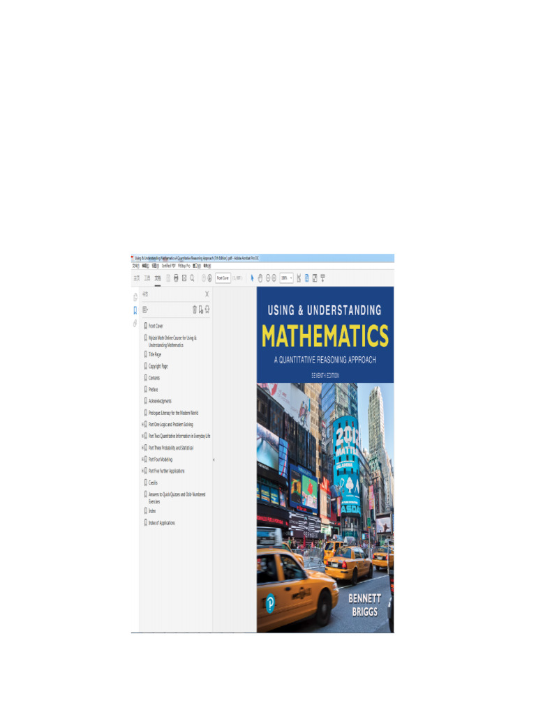(Original PDF) Using & Understanding Mathematics A Quantitative Reasoning Approach (7th Edition ...