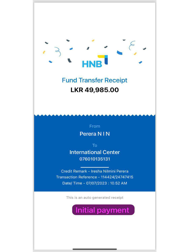 ICBM Payment Slips | PDF