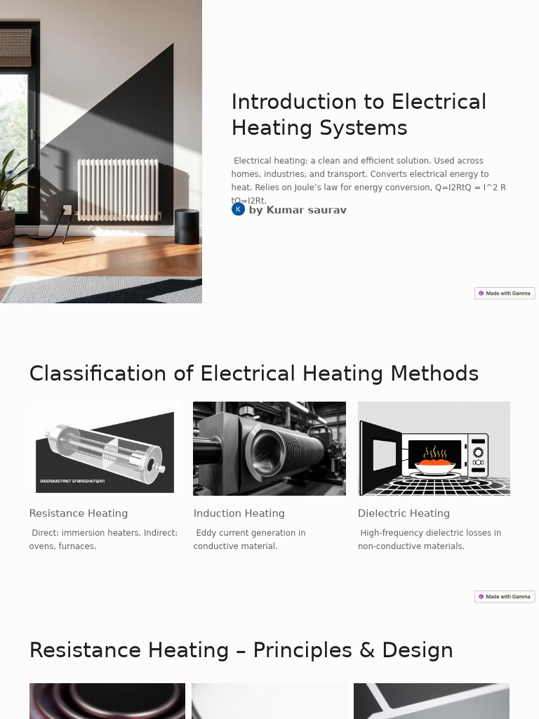 Introduction To Electrical Heating Systems | PDF | Electric Heating ...
