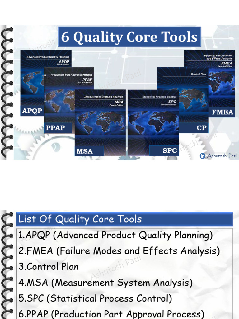 6 Quality Core Tools | PDF | Statistics | Business Process