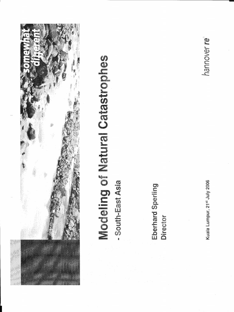 23 Modeling Natural Catastrophes | PDF