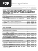 CBI-R Cambridge Behavioural Inventory | PDF | Neuroscience | Cognitive ...