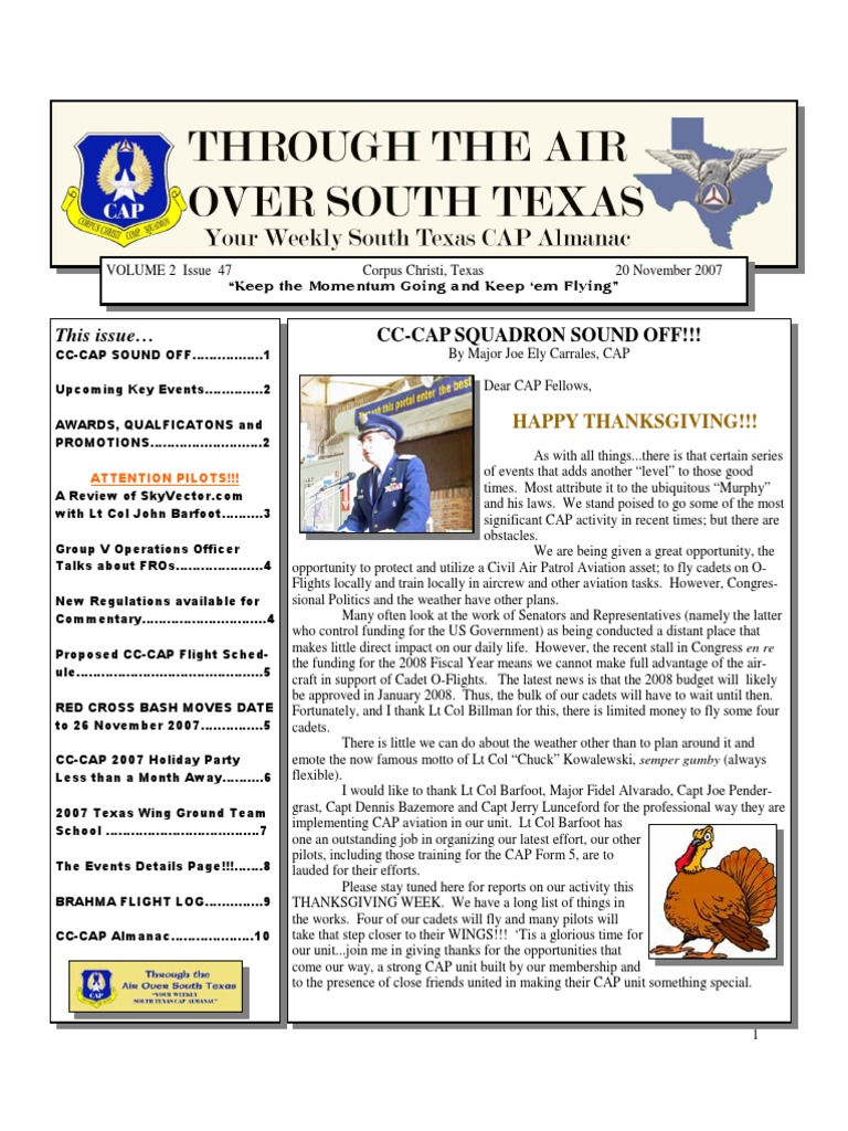 CAP Pilots & Cadets Update | PDF | Civil Air Patrol | Aviation