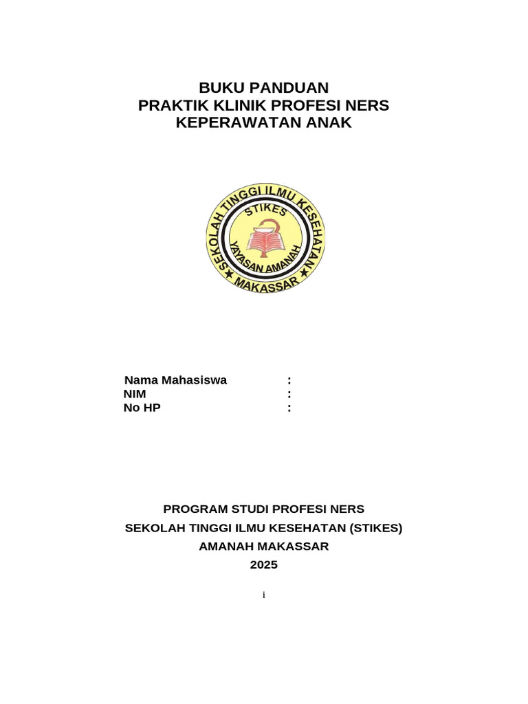 Panduan Kep.anak Ners 2024 | PDF