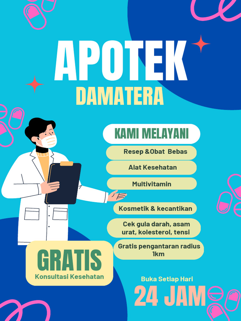 Hijau Dan Kuning Ilustrasi Promosi Apotek Poster | PDF