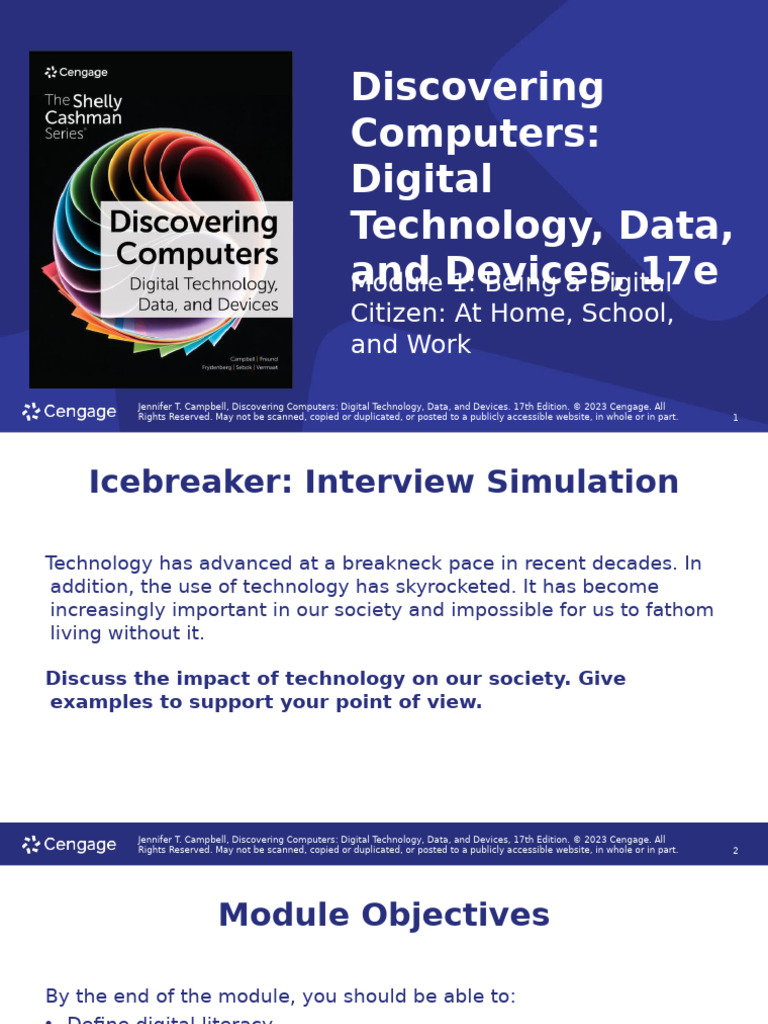 Campbell DiscComp 17e PPT Mod01 | PDF | Internet Of Things | Smartphone