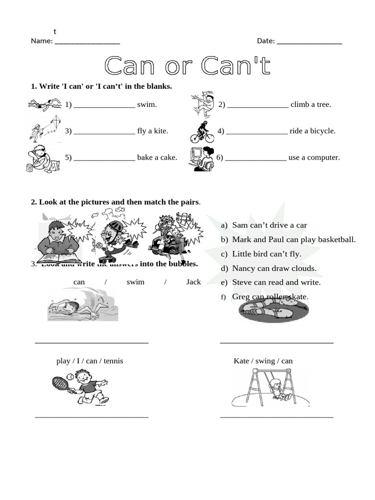 Can or Cant Grammar Guides - 72866 | PDF