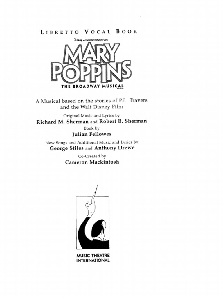 Mary Poppins Libretto | PDF
