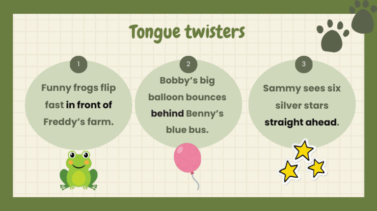 Fun Tongue Twisters for Kids | PDF