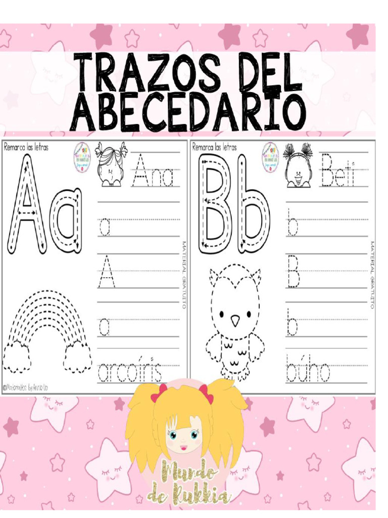 Traza y Escribe Letras Del Abecedario Recopilado Por Mundo de Rukkia 1 ...