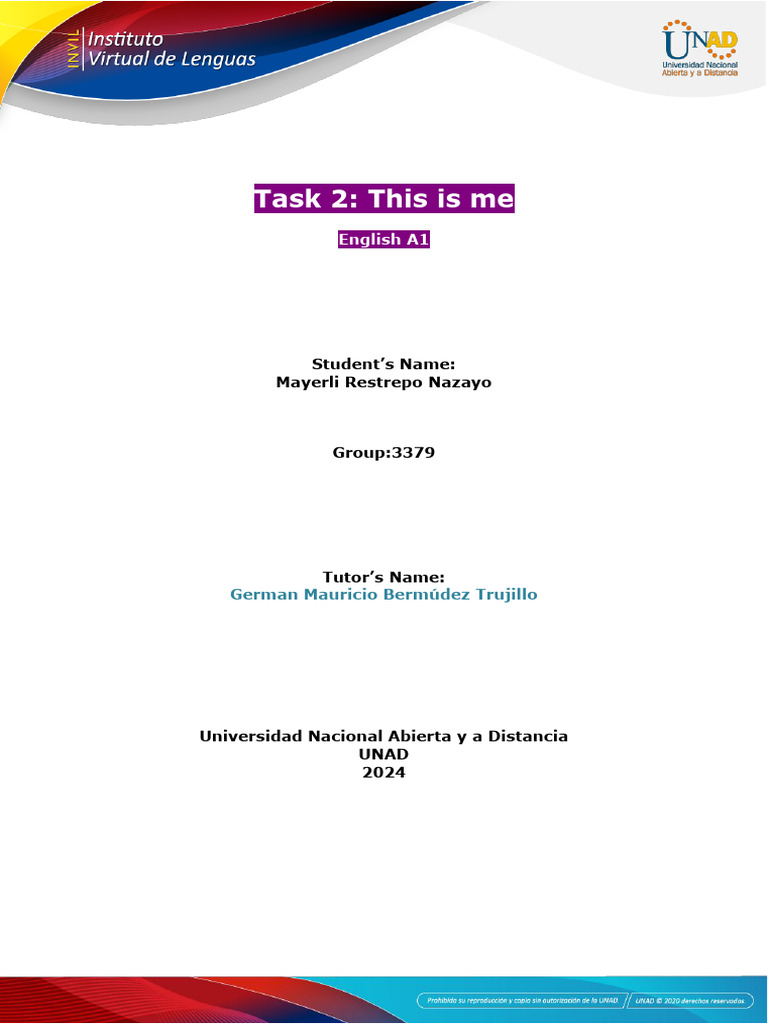 Anexo 1 - Plantilla de Entrega Task 2 | PDF | Home | Room