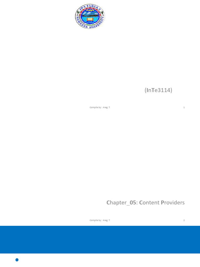 CH05 - Mobile Application Development | PDF | Mobile App | Android (Operating System)