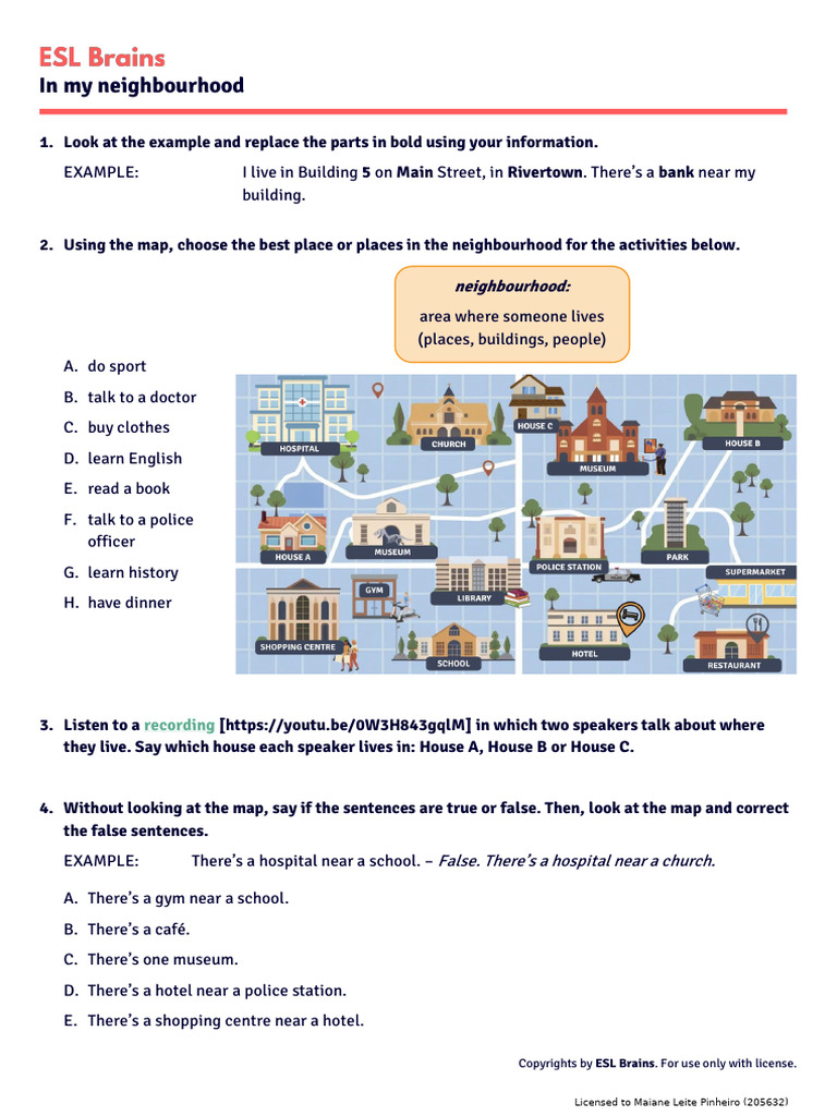 ESL Brains in My Neighbourhood SV 5278 | PDF