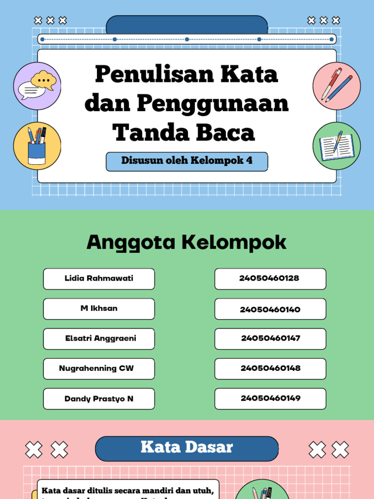 Penulisan Kata Dan Penggunaan Tanda Baca | PDF