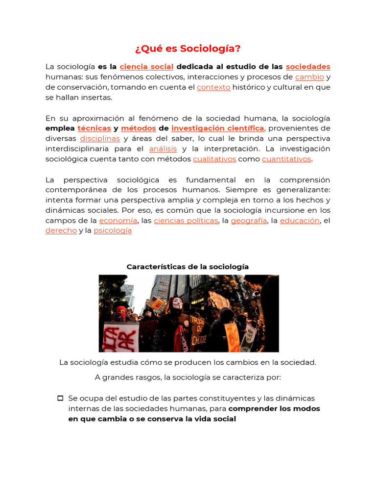 ¿Qué es Sociología | PDF | Sociología | Socialización