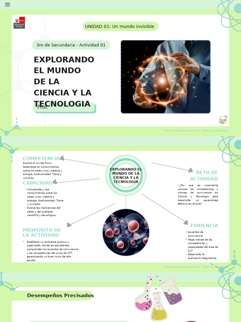 3°sec - Unidad 1 - Actividad 1 (CyT Explica 2025) | PDF | Creatividad | Evidencia