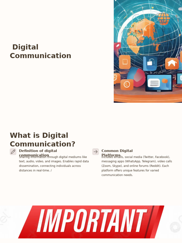 Digital Communication | PDF | Communication | Social Media