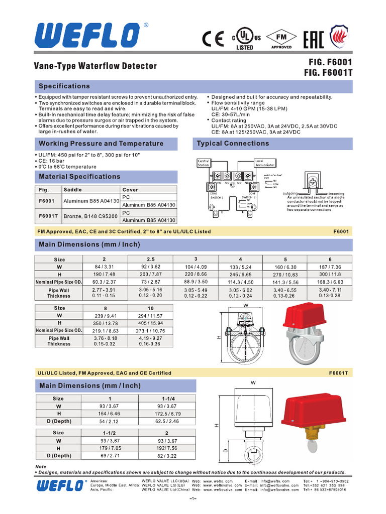 Datasheet Chave de Fluxo | PDF