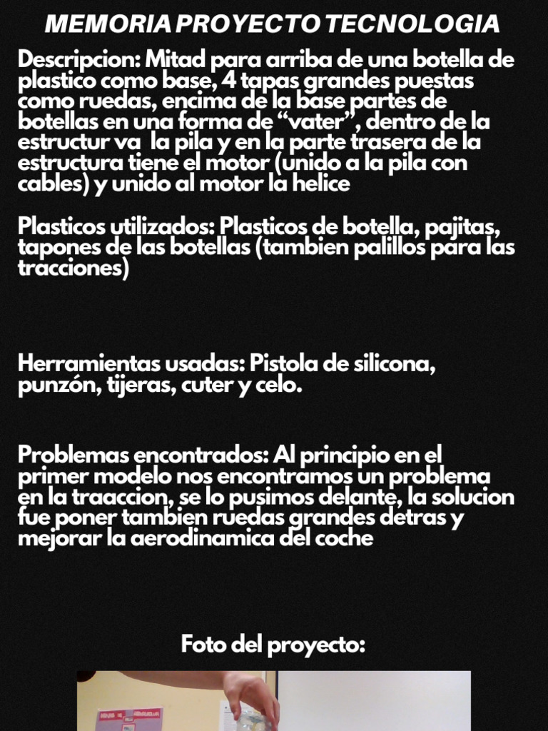 Memoria Proyecto Tecnologia | PDF