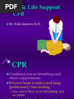 Basic Life Support CPR | PDF | Cardiopulmonary Resuscitation | Physiology