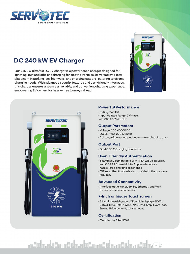 EV 240kW Catalog Data Sheet | PDF