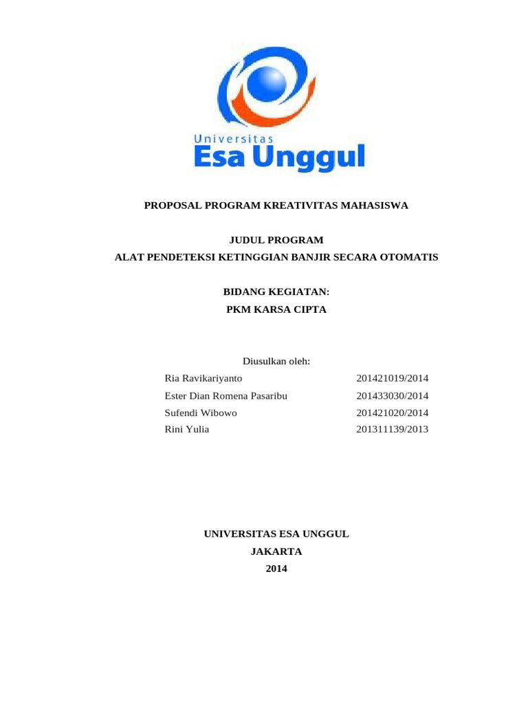 Alat Pendeteksi Ketinggian Banjir Secara Otomatis RIA RAVIKARIYANTO | PDF