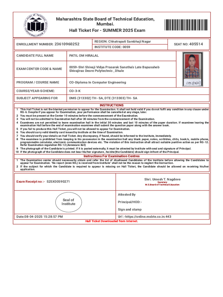 OM PATIL Back Subject | PDF