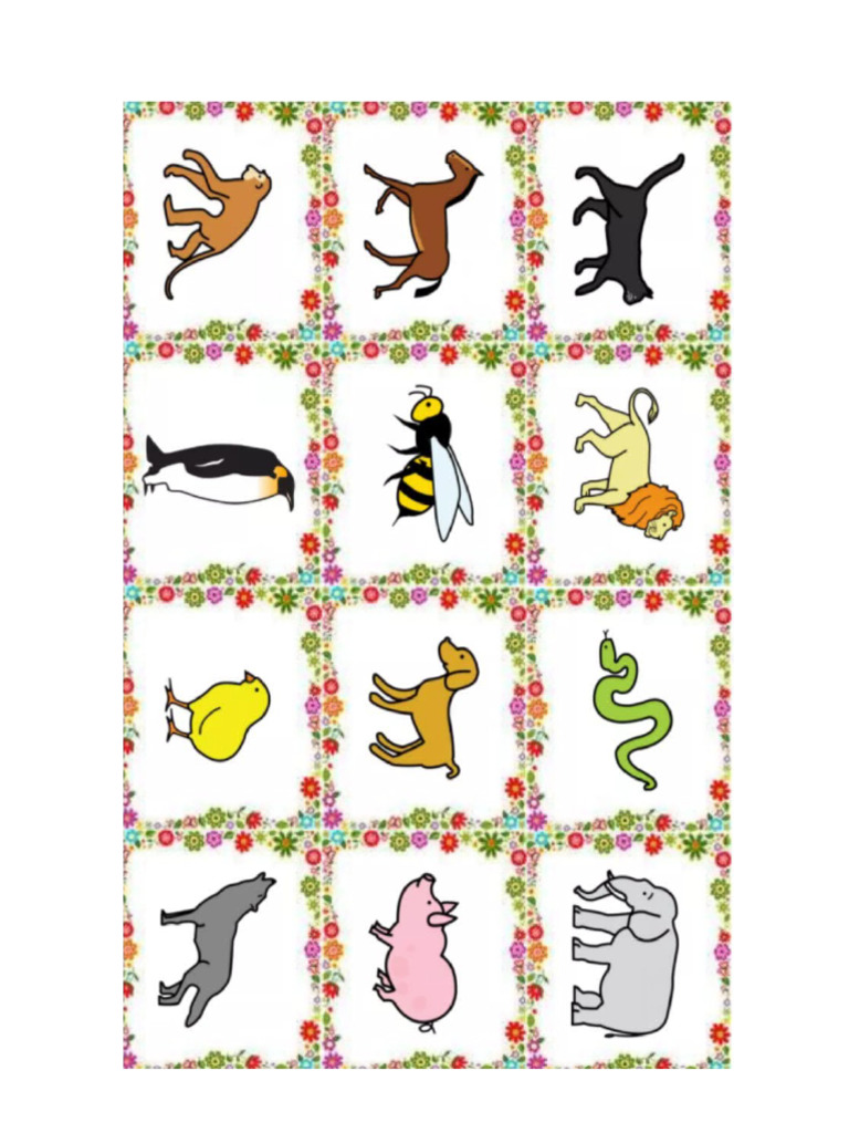 Bingo Sonoro Animales | PDF