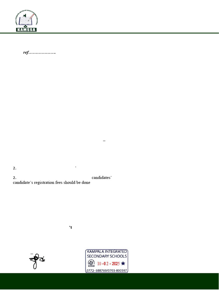 Kamssa Mock Inf. 2025 | PDF | Banks